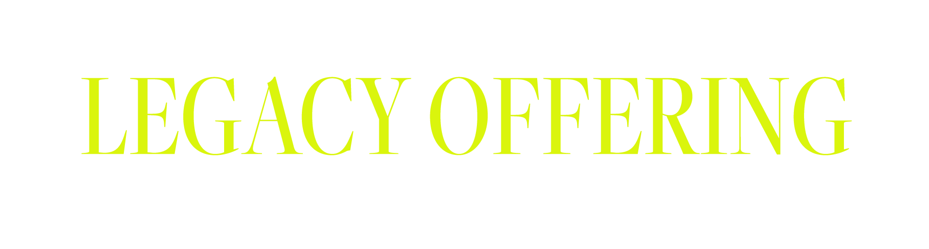 Legacy Offering at Champions Centre